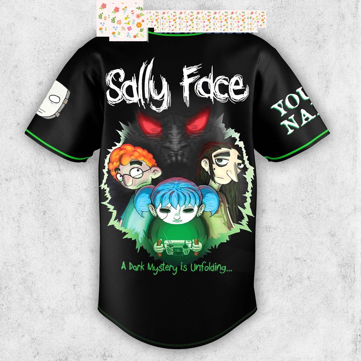 A Dark Mystery Is Unfolding Sally Face Personalized Baseball Jersey ...