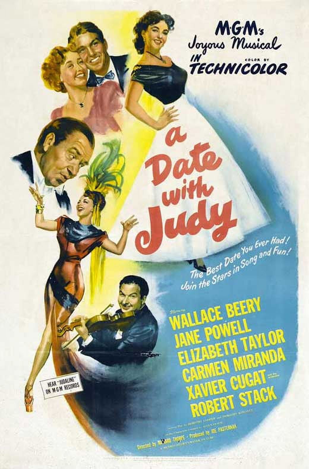 A Date With Judy - movie POSTER (Style A) (11" x 17") (1948) - Walmart.com