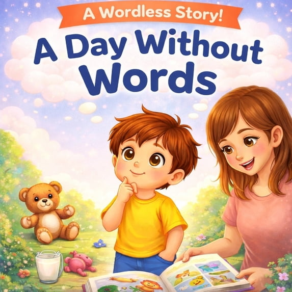 A Day Without Words: A Wordless Picture Book for Kids Visual ...
