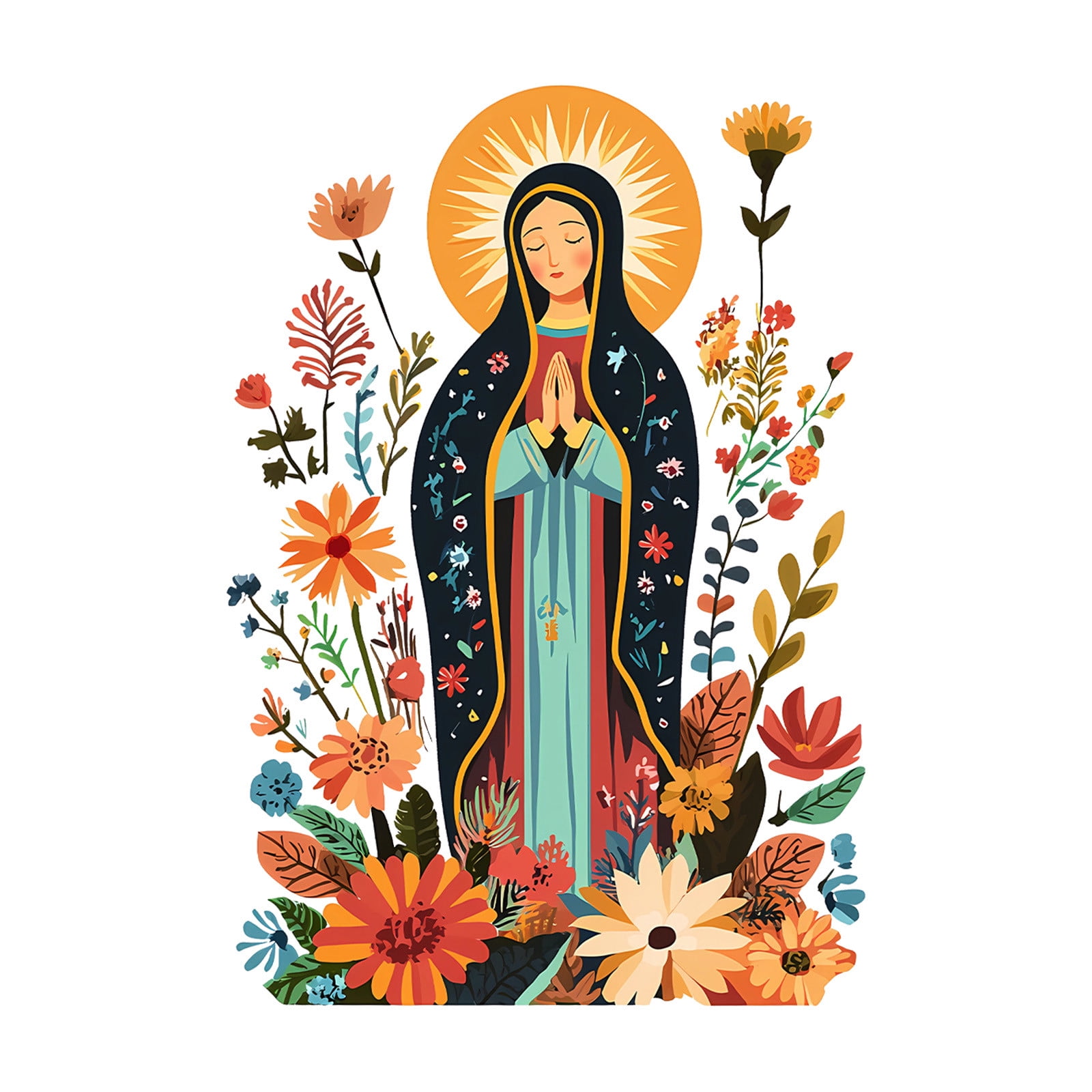 A December 12 Feast Of Our Lady Of Guadalupe Wall Decal With Pvc ...