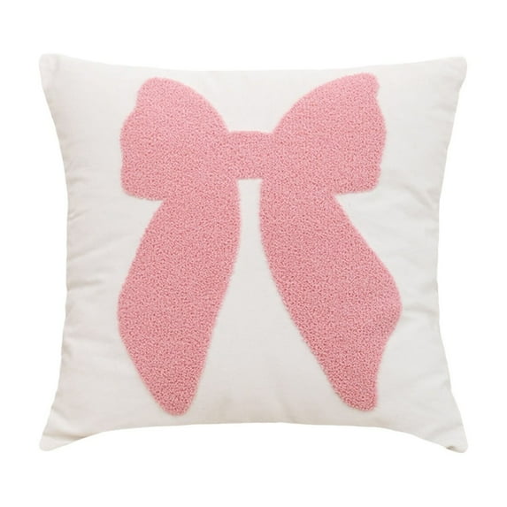 A Decorative Bowknot Design Pillowcase For Sofa And Living Room Accents ...