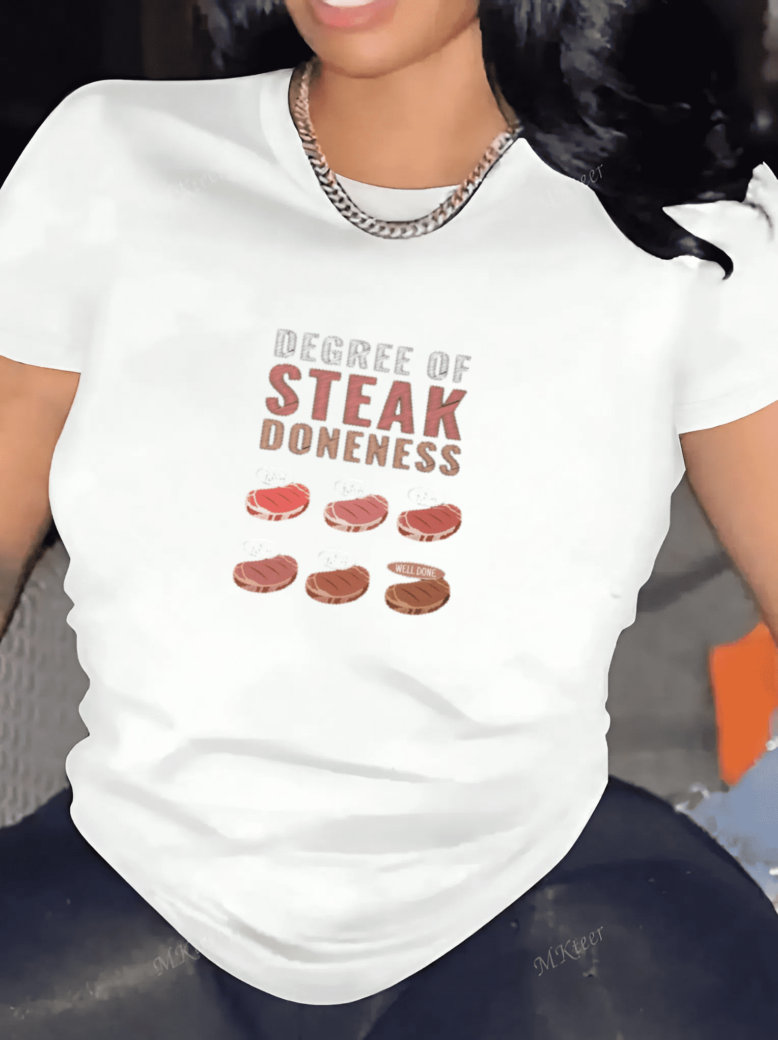 A Degree Of Steak Doneness Chart for a Meat Grill BBQ Unisex Tee, up to ...