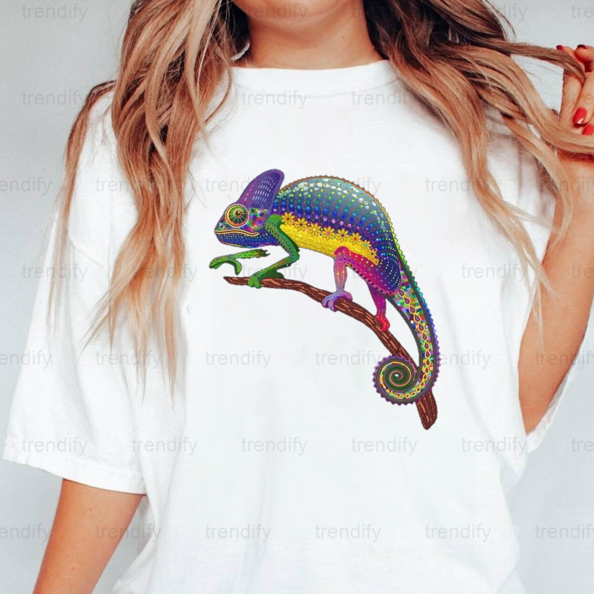 A Detailed Chameleon Graphic for Reptile Keepers and Lizard Lovers ...