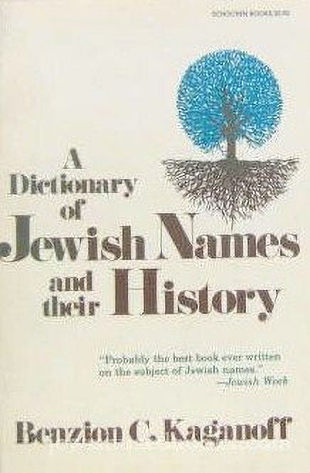 Pre-Owned Dict Jewsh Names &Histy (Paperback) 0805206434 9780805206432 ...