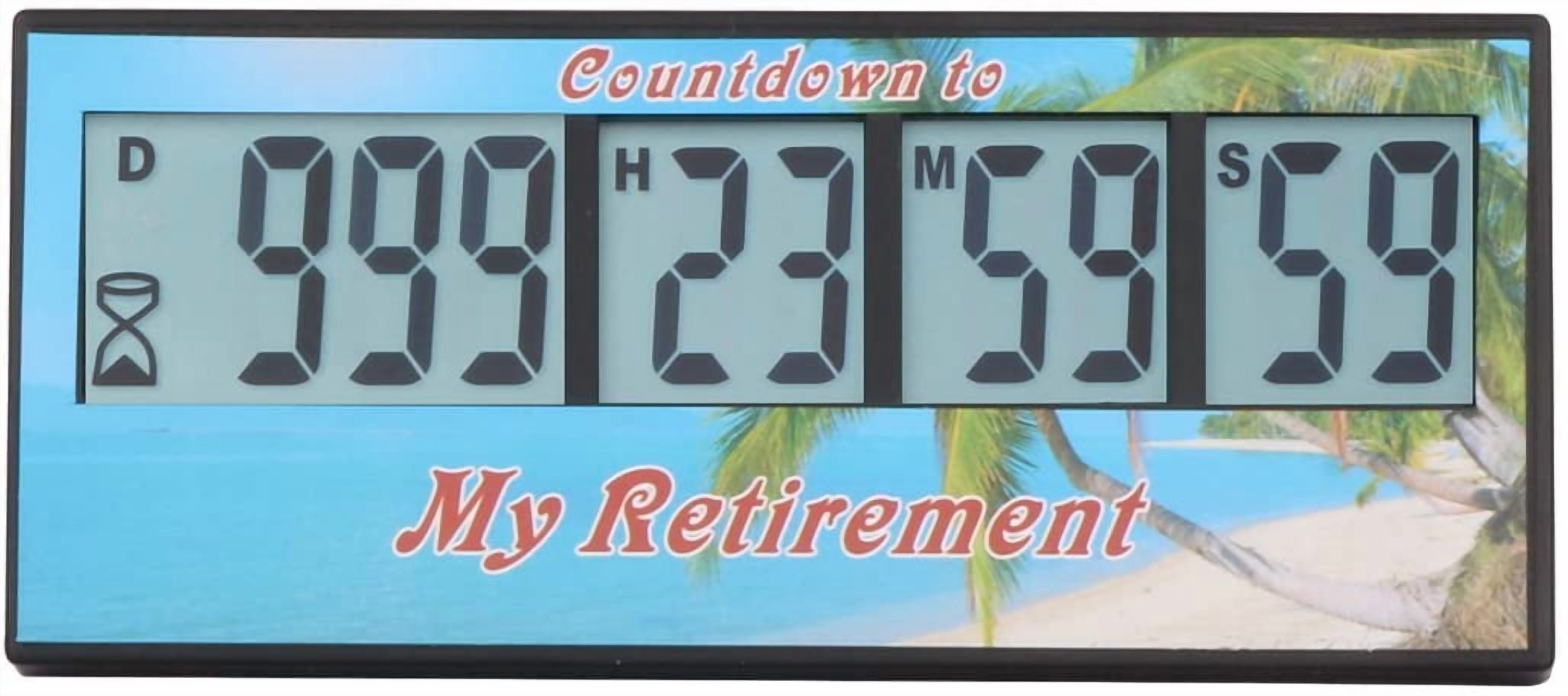 A Digital Retirement Countdown Timer 999 Days Count Down Timer ...
