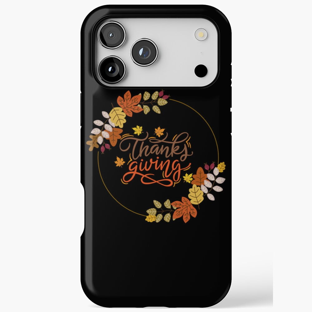 A Dinner Themed Thanksgiving Holiday Turkey iPhone 11 through 17 Pro ...