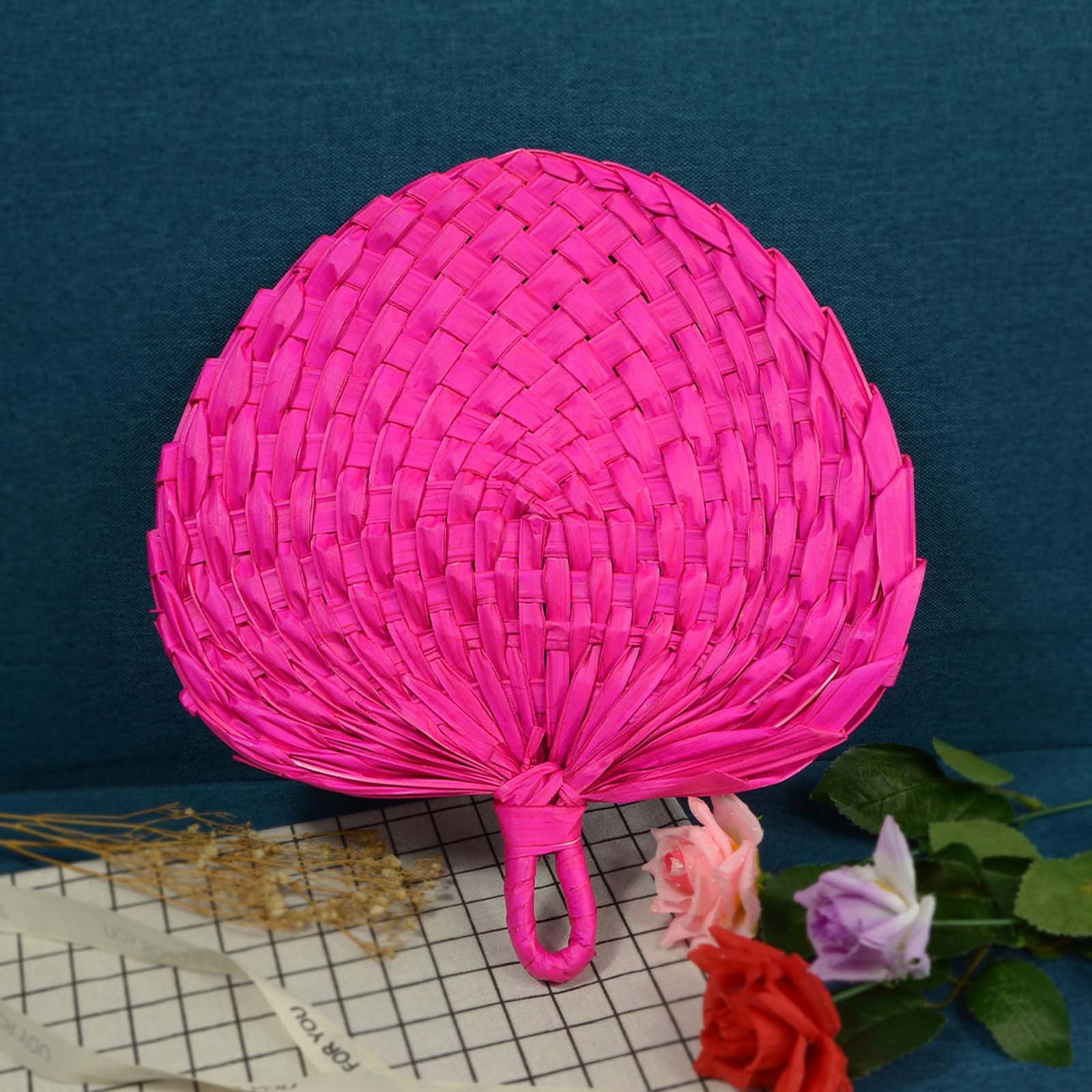 A Disease * Hand Woven Fan Handheld Weaving Fan Handmade ...
