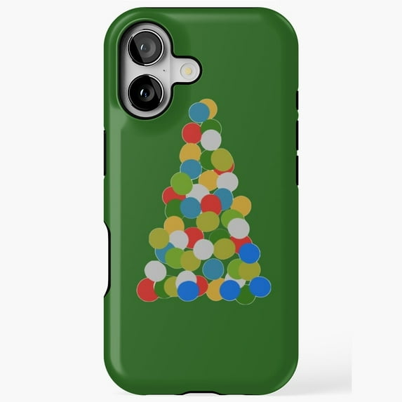 A Dotted Christmas Tree Protective Case for iPhone 11 12 13 14 15 16 17 ...