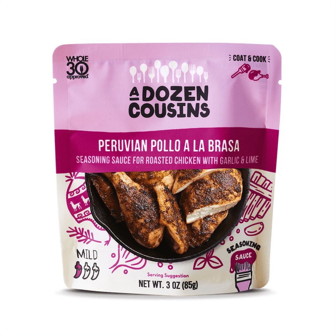 A Dozen Cousins Peruvian Pollo ala Brasa Seasoning Sauce Pack Of 10 ...