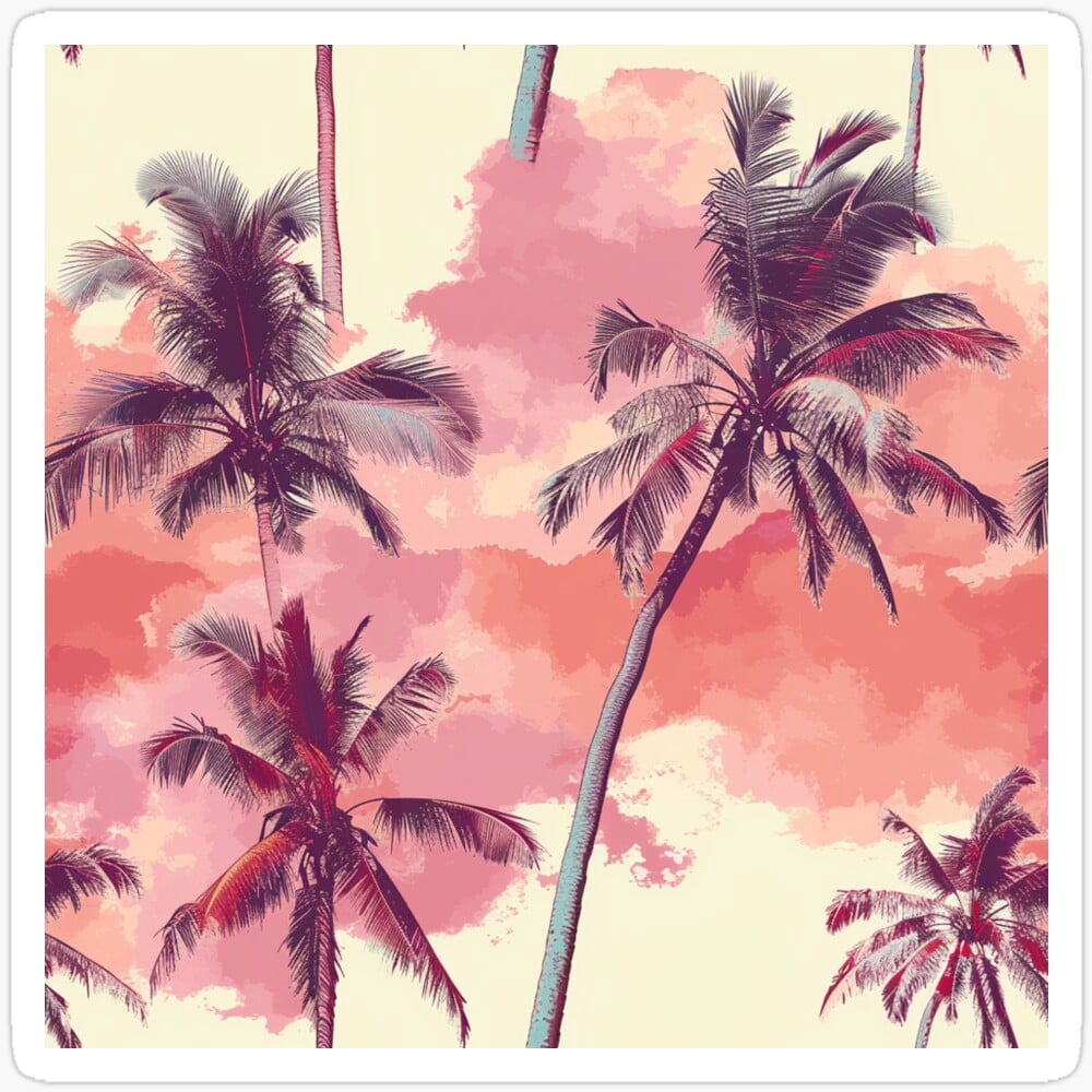 A Dream Of Palm Trees Sticker Kir-6938 - Walmart.com