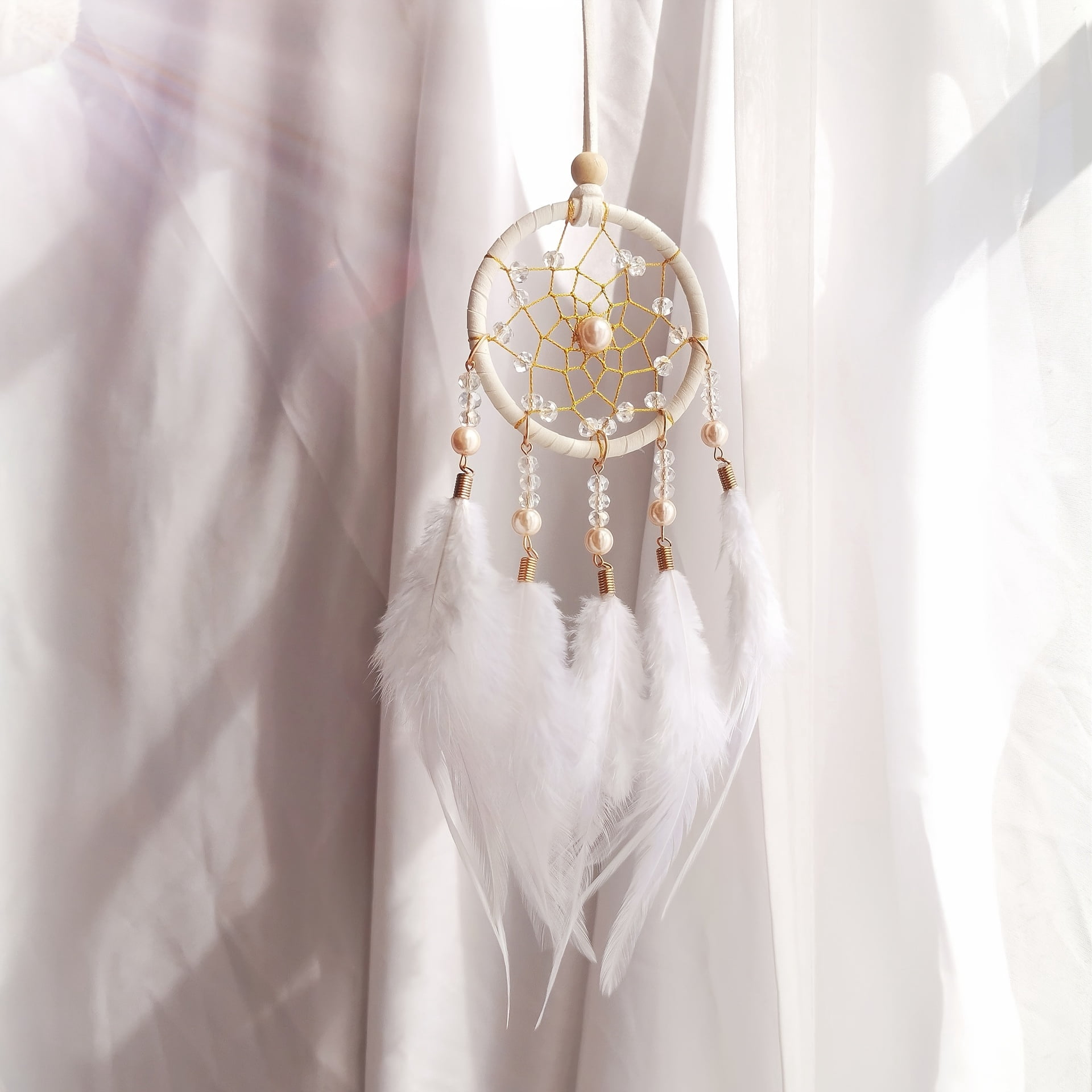 A Dreamcatcher in Multiple Colors, a Ornament, Birthday Gift, Bag Charm ...