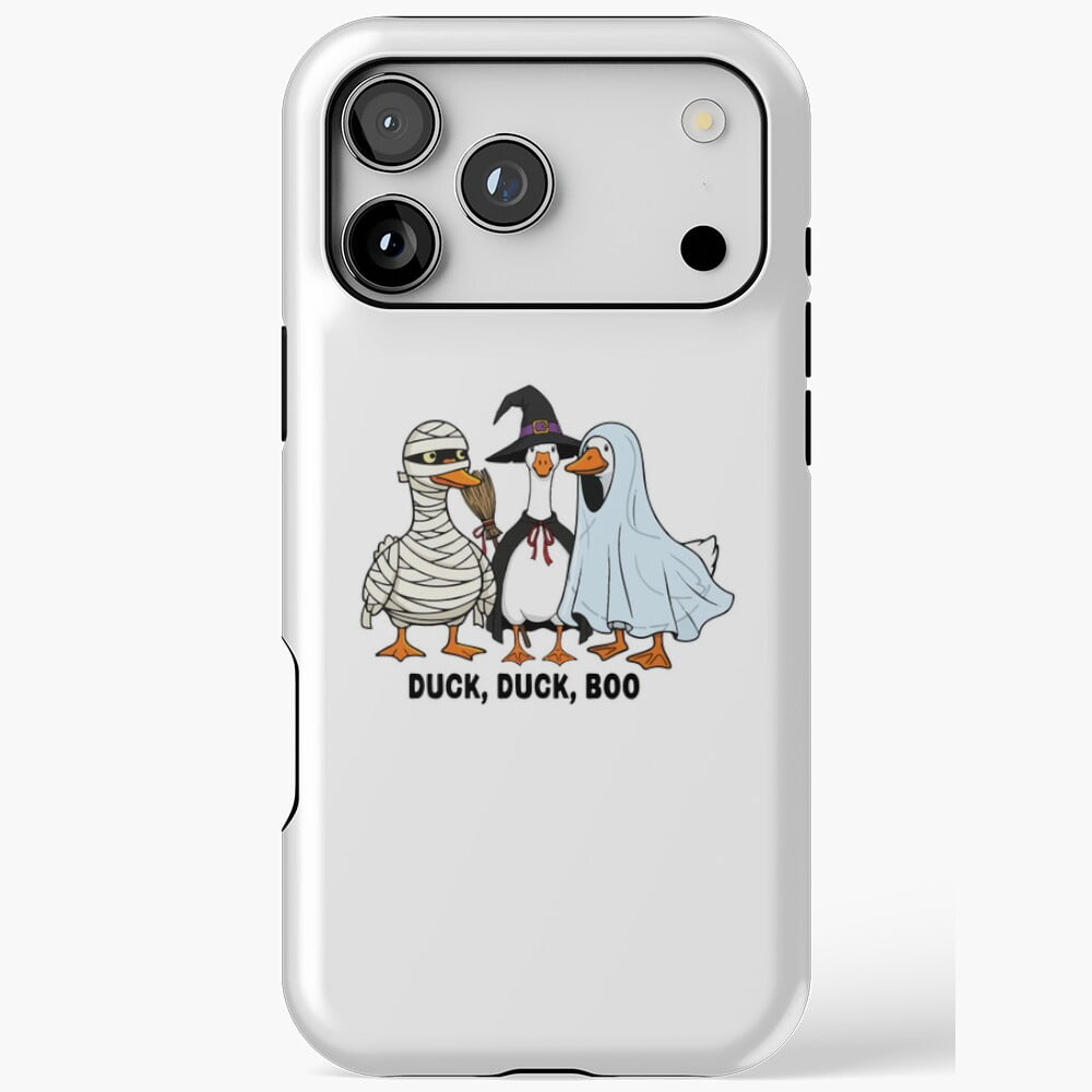 A Duck Duck Boo with a Funny Halloween Ghost Costume Case for iPhone 11 ...