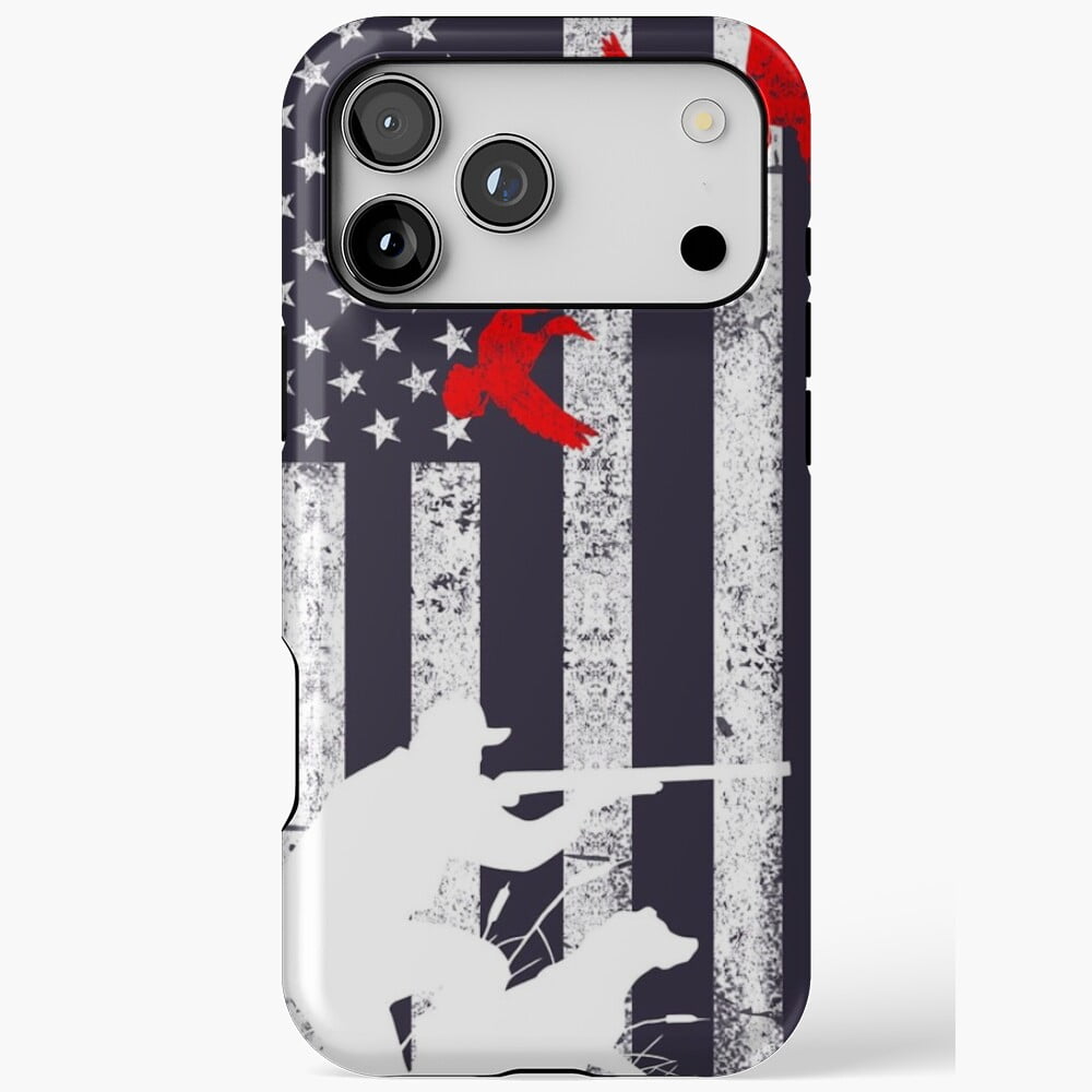 A Duck Hunting Flag Themed Outdoorsy Graphic iPhone 11 through 17 Pro ...