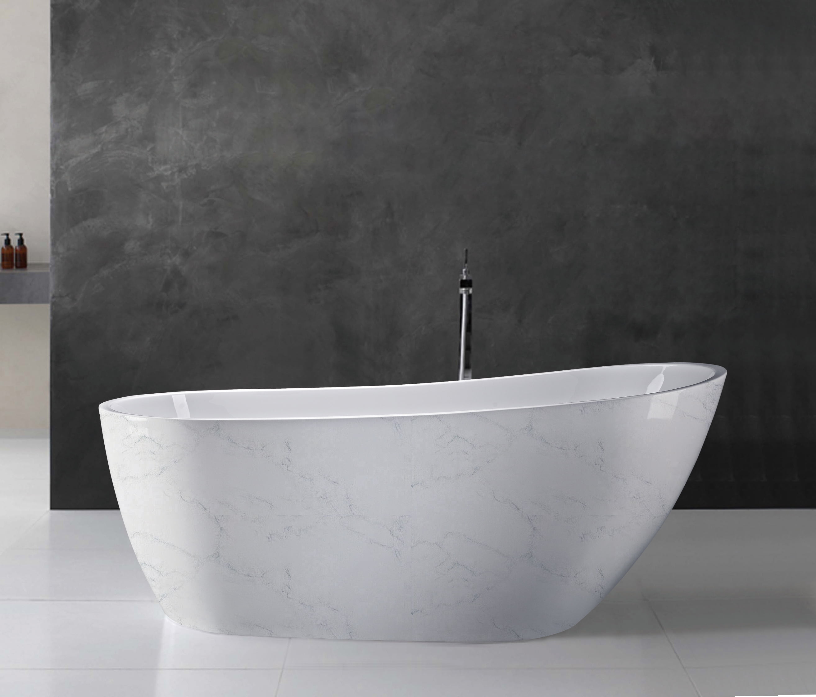 A&E Bath Brook Freestanding Bathtub 67" - Walmart.com