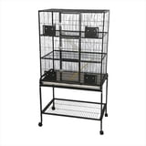 A&E Cage 13221-SA Black 3 Level Animal Cage With Removable Base ...