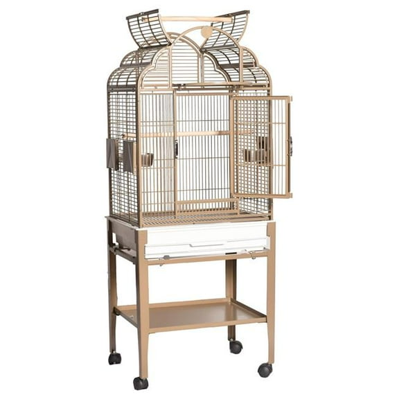 A&E Cage GA92217C HQ Sandstone 22 x 17 in. Open Top Cage with Plastic ...