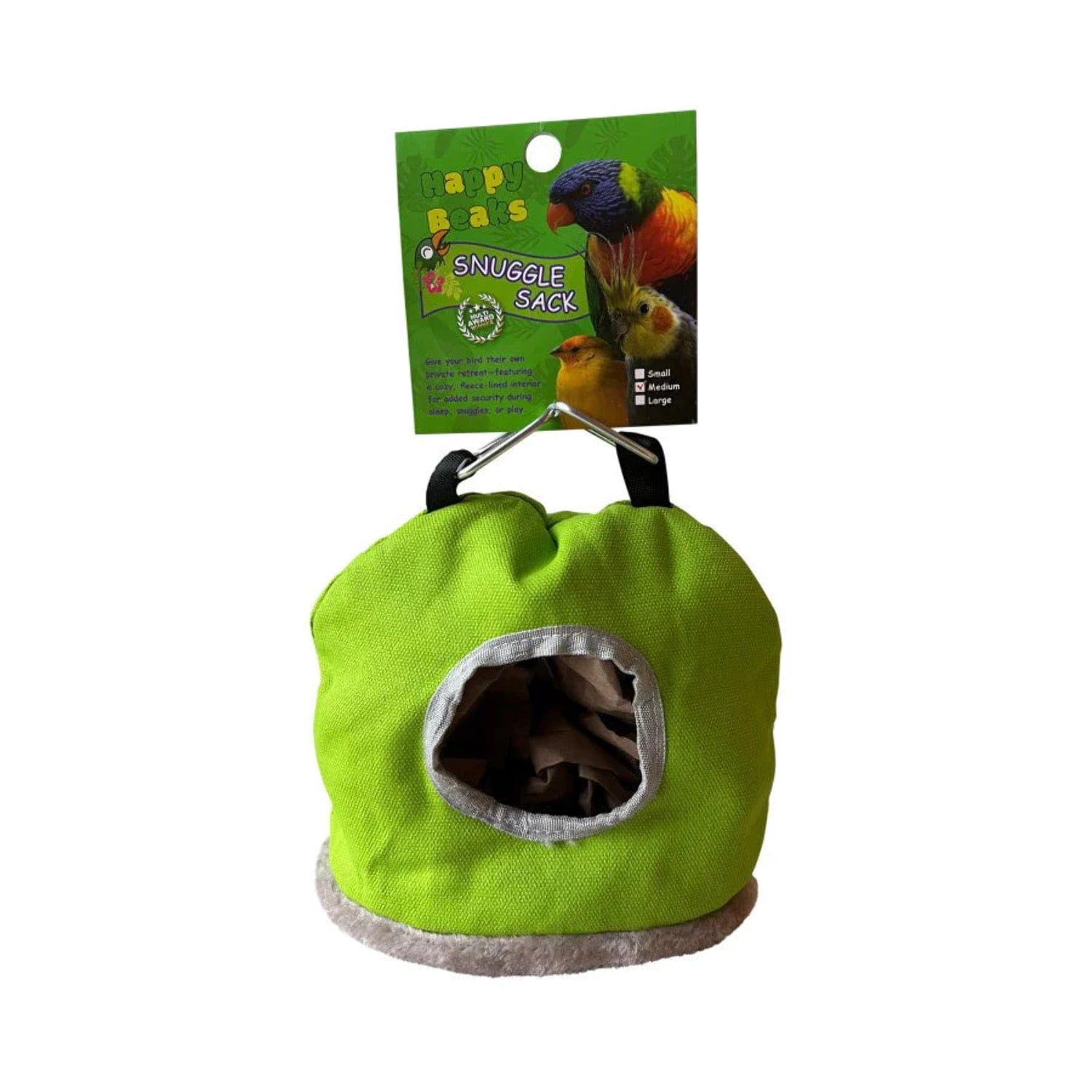 A & E Cages 644472001853 Happy Beaks Snuggle Sack Bird Hut, Assorted ...