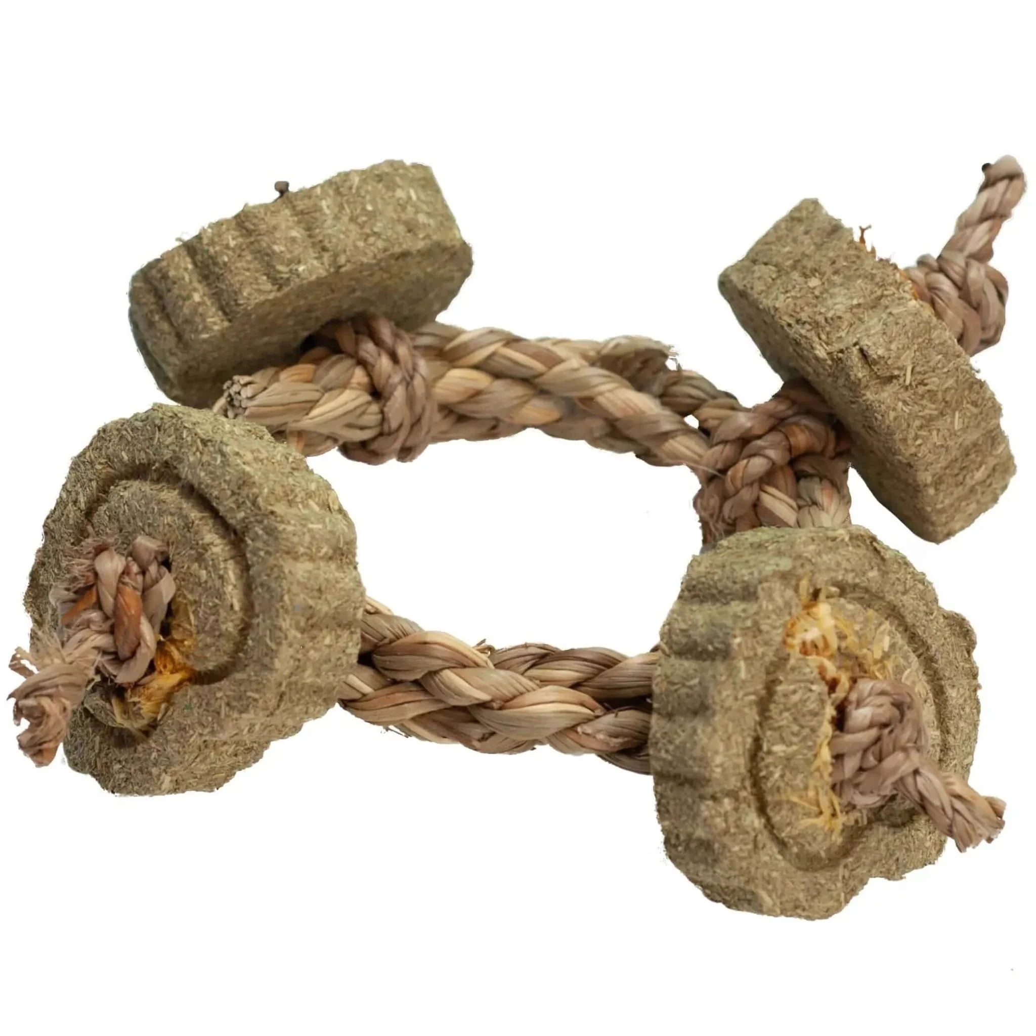 A E Cages Nibbles 4 Way Circle Rope Hay Small Animal Chew - Walmart.com
