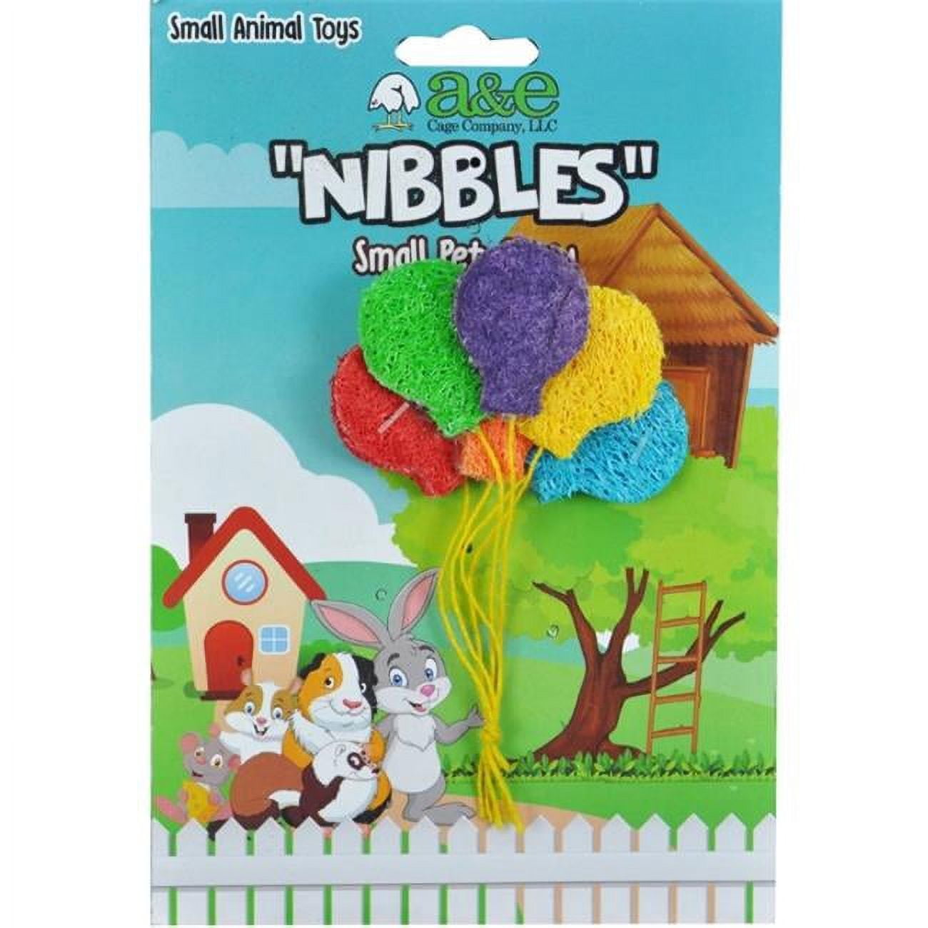 A E Cages Nibbles Small Animal Loofah Chew Toy - Walmart.com