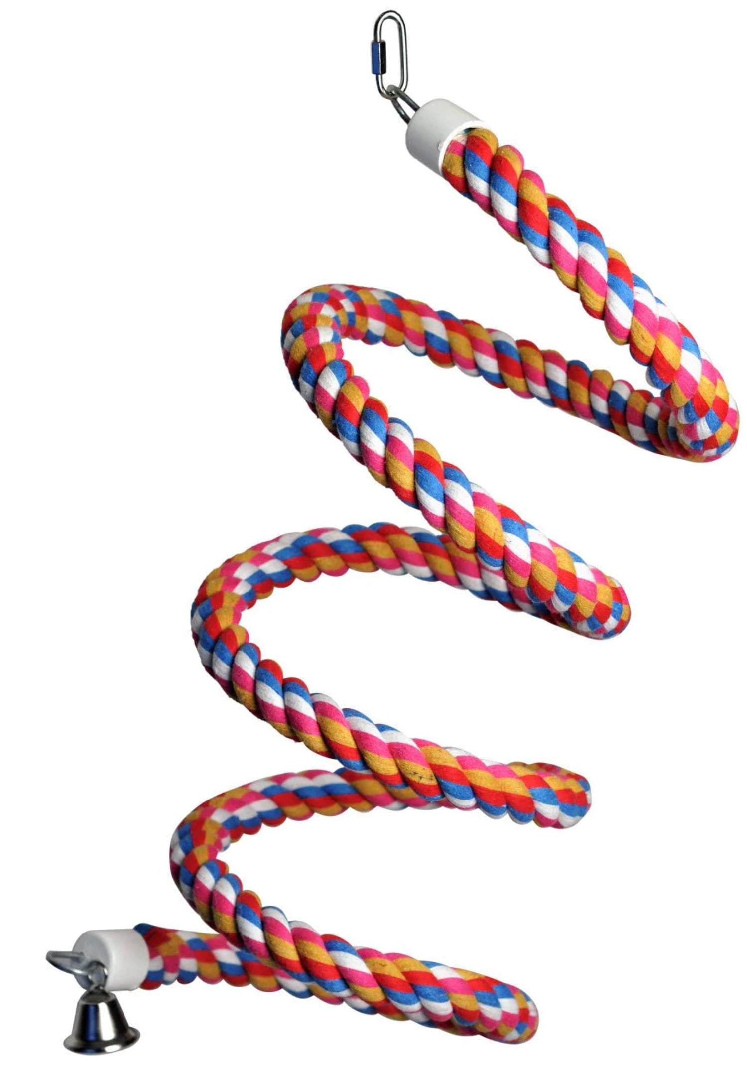 Happy Beaks Cotton Rope Boing With Bell Bird Toy - Walmart.com