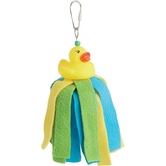 A&E HB01534 Happy Beaks Fuzzy Duck Comforty Bird Toy - Walmart.com