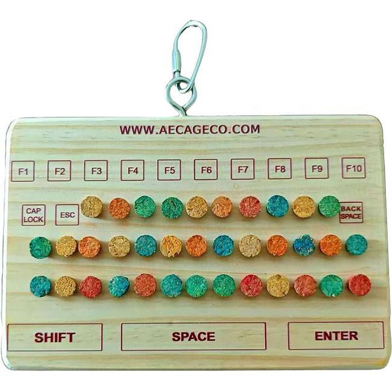 A&E HB01537 Happy Beaks Wood & Cork Keyboard Bird Toy - Walmart.com