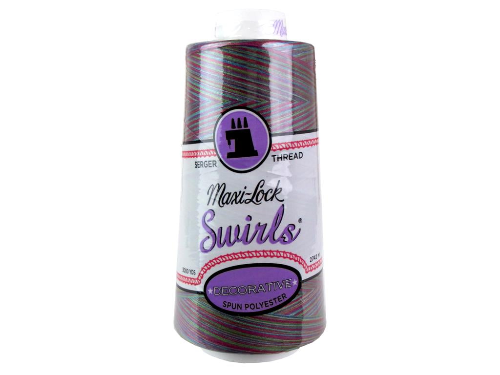A&E Maxi Lock Swirls Thread 3000yd Tie Dye Punch - Walmart.com
