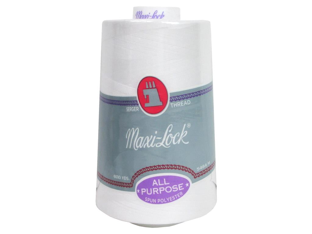 A&E Maxi Lock Thread 6000yd Cone White - Walmart.com