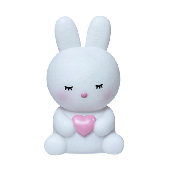 A Easter Bunny Night Light Decoration, Cute Rabbit Shape With Heart ...