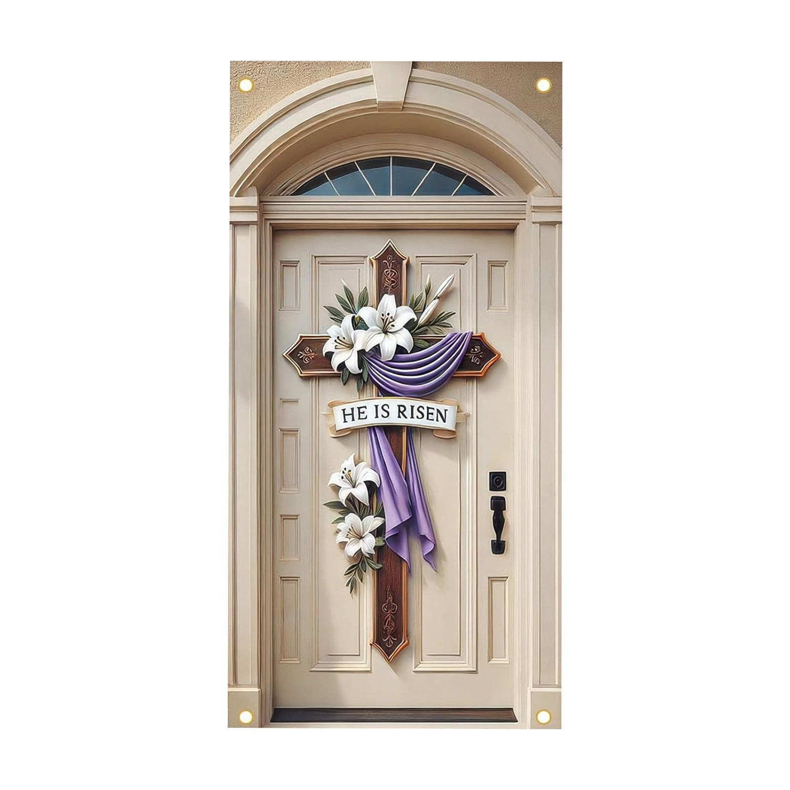 A Easter Door Cover Banner 35X70 Inch, Polyester Fabric Hanging For ...