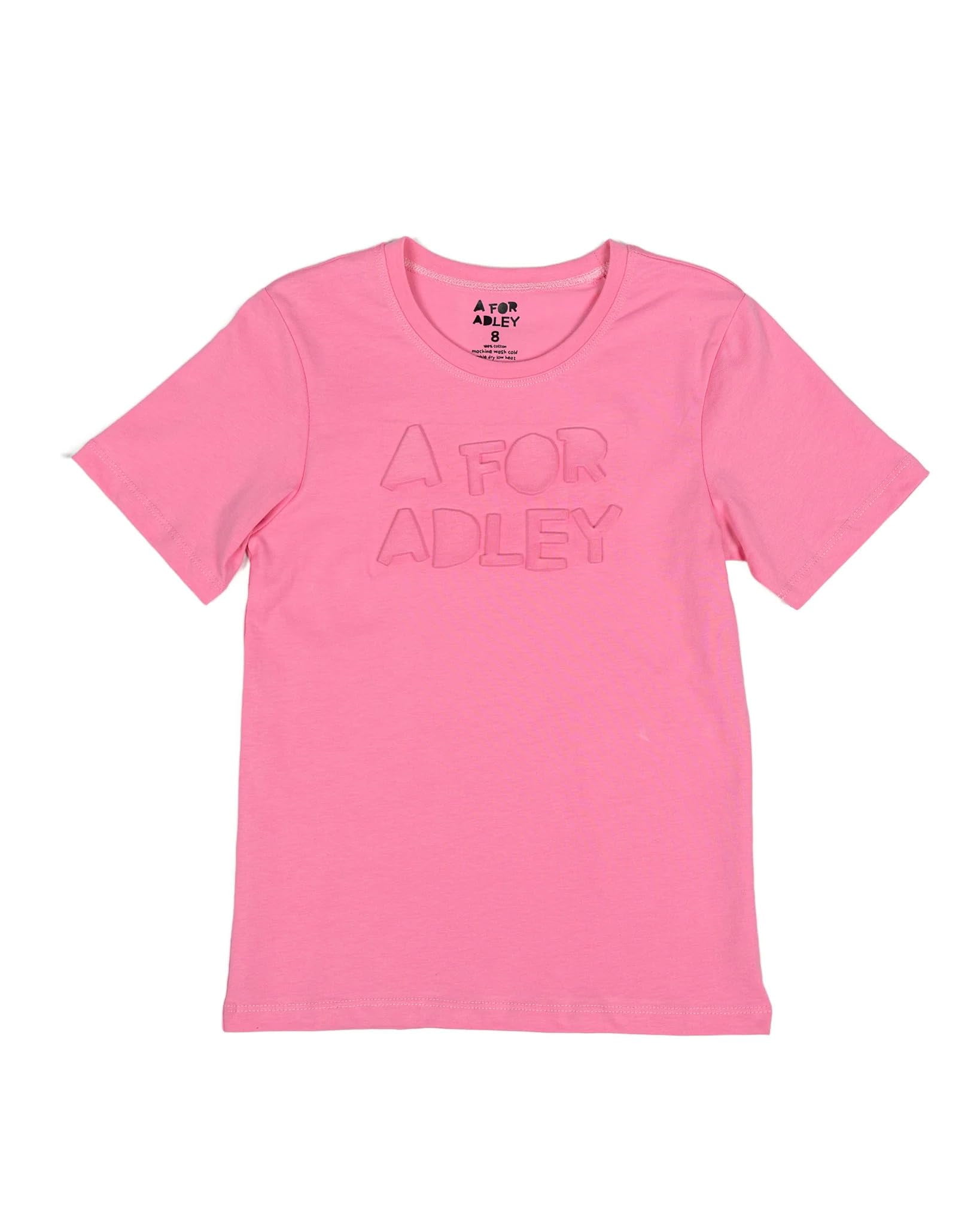 A FOR ADLEY 3D Logo Embossed Tees with The Adley Logo Raised Up Out of ...