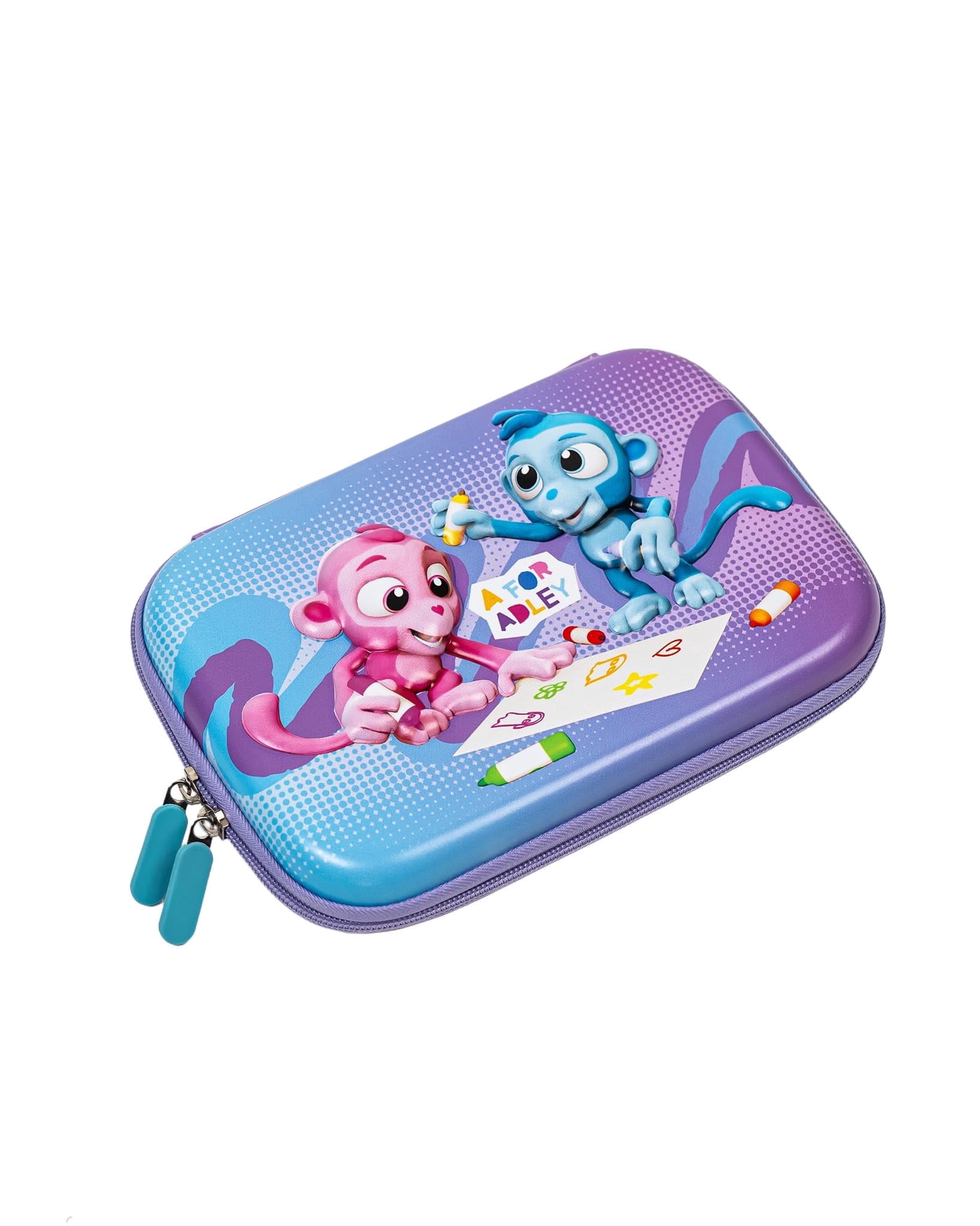 A FOR ADLEY Monkey Buddies Color Pop Pencil Pouch as Seen in Her ...