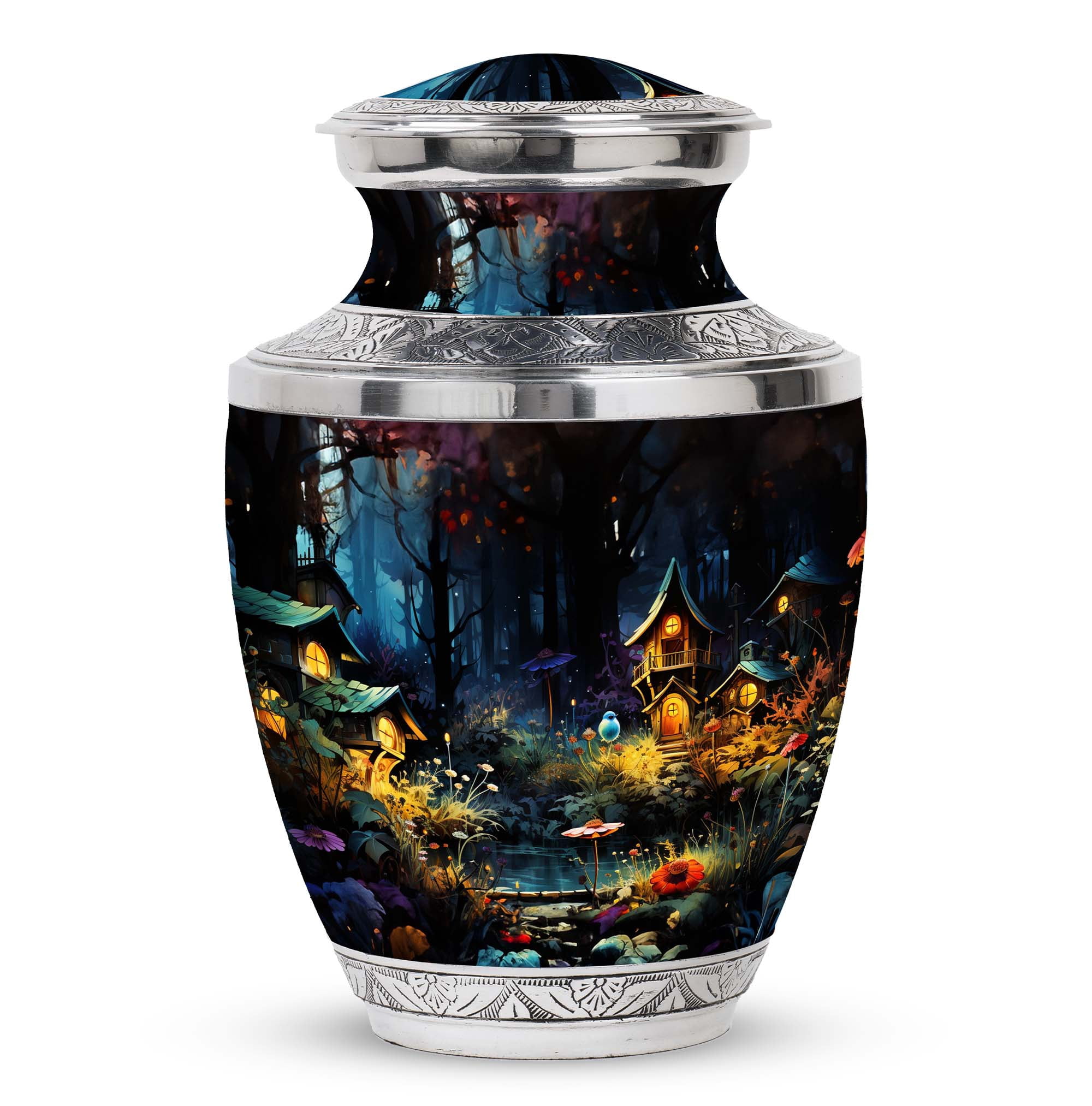 A Fairytale Habitat - Large Urn for Adult Female Cremation - Luxurious ...