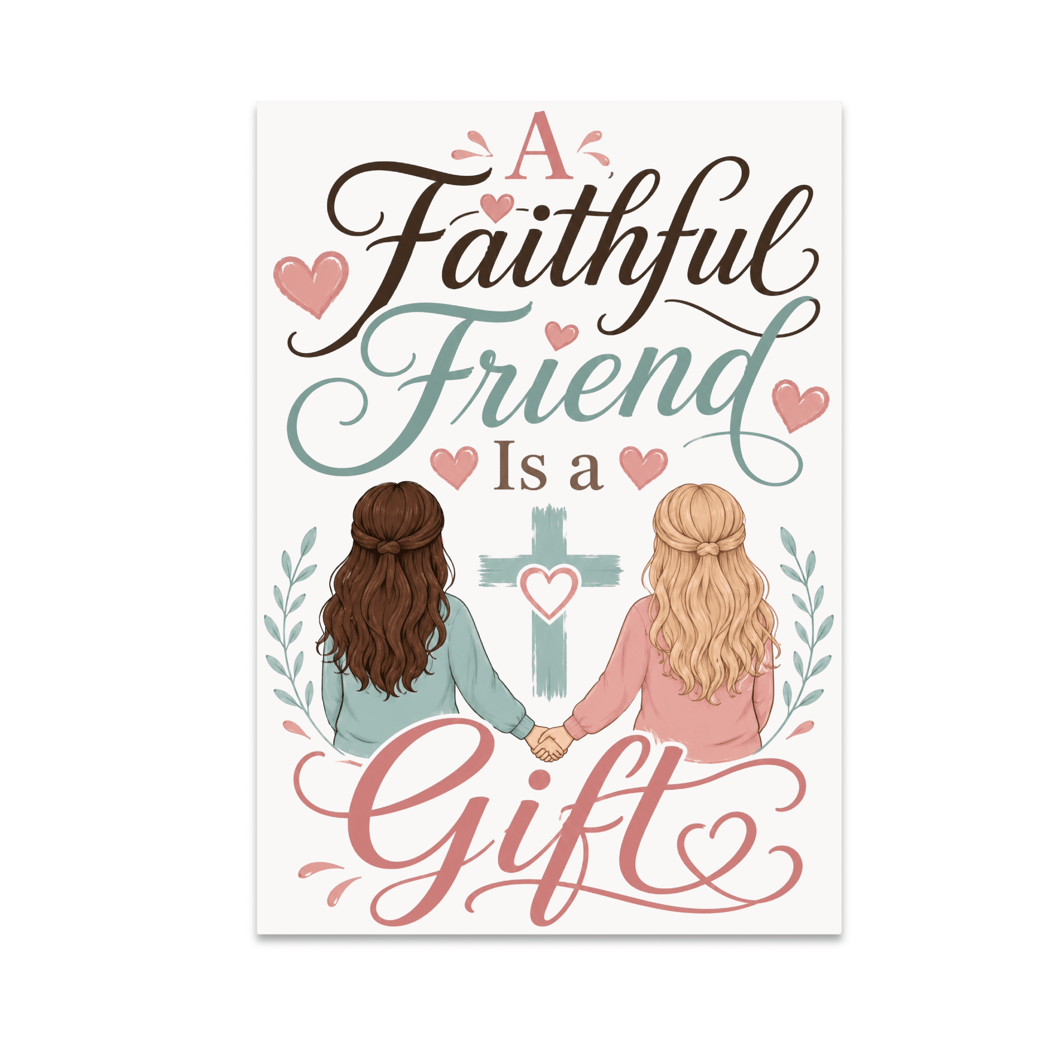 A Faithful Friend Is a Gift - Friendship Art Decor - 13x19 Poster Print ...