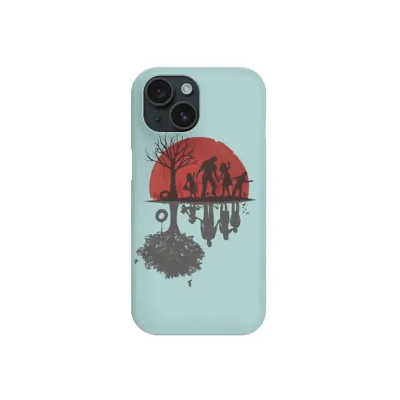 A Family Once Zombie Horror Spooky Art Phone Case for iPhone 16 15 14 ...