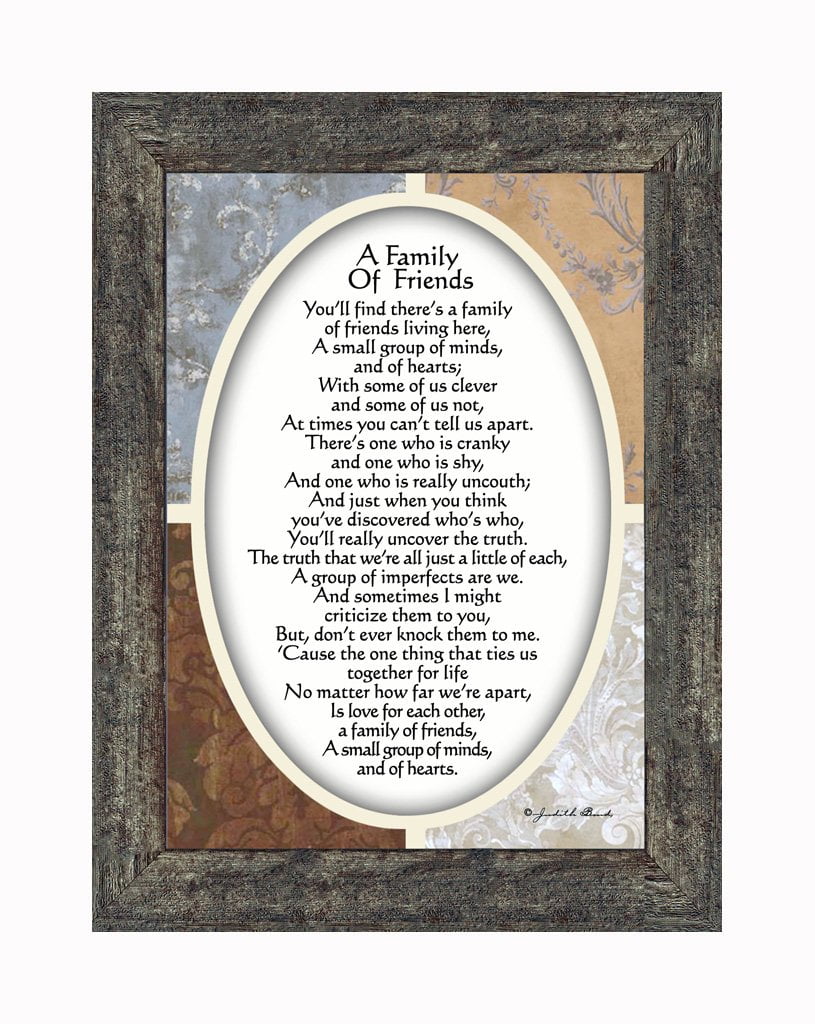 A Family of Friends, Poem Showing the Love Between a Close Group of ...