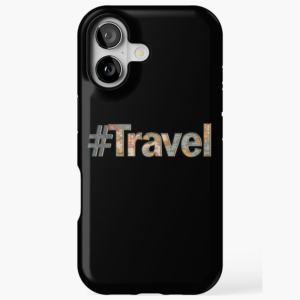 A Famous Hashtag Travel Protective Case for iPhone 11 12 13 14 15 16 17 ...