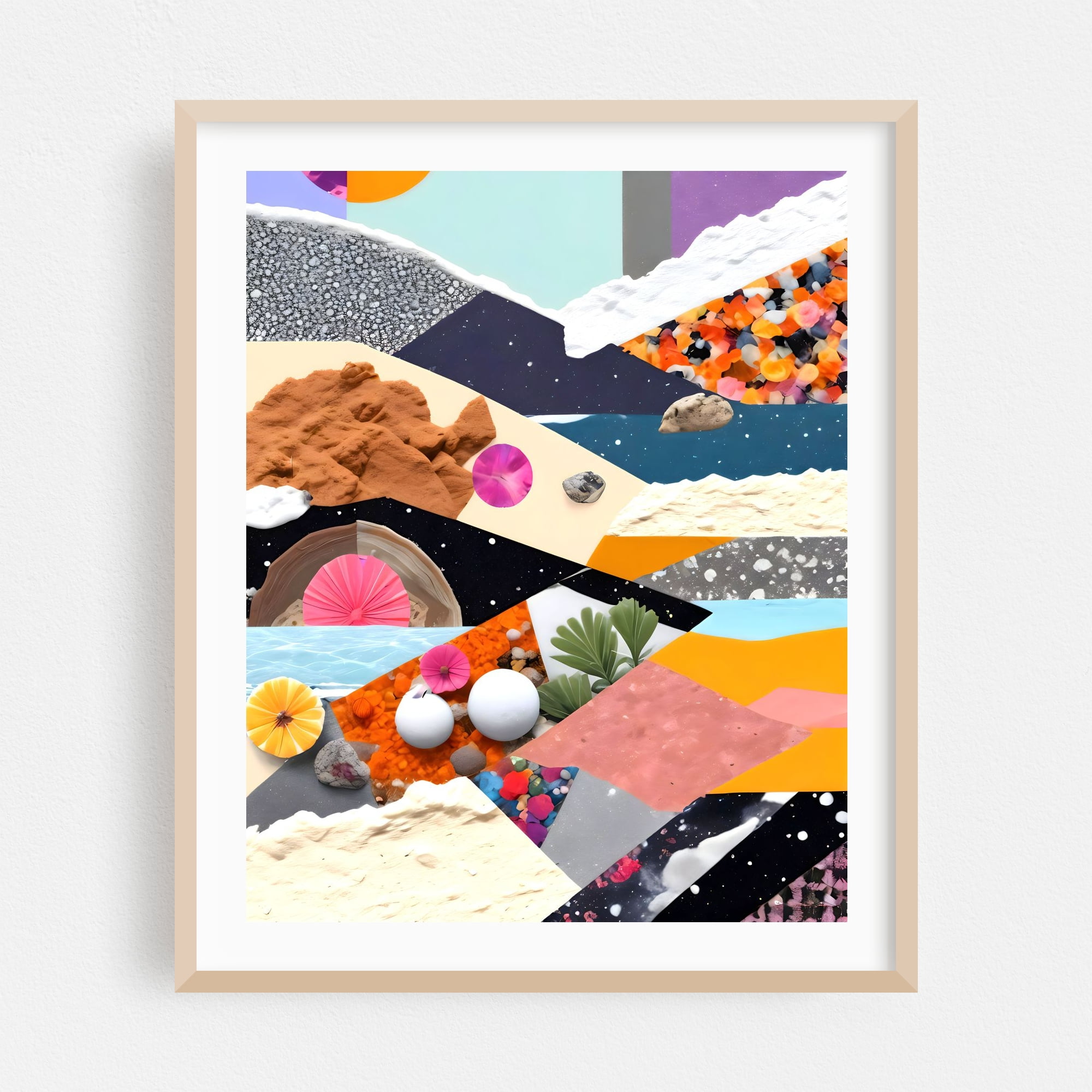A Fantastic Journey - Collage Abstract Geometric Modern Art Surrealism ...