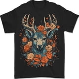 A Fantasy Deer With Flowers T-Shirt - Walmart.com