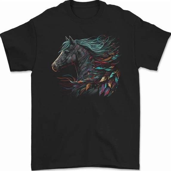 A Fantasy Horse With Feathers Pegasus T-Shirt, Vintage Birthday Gift ...