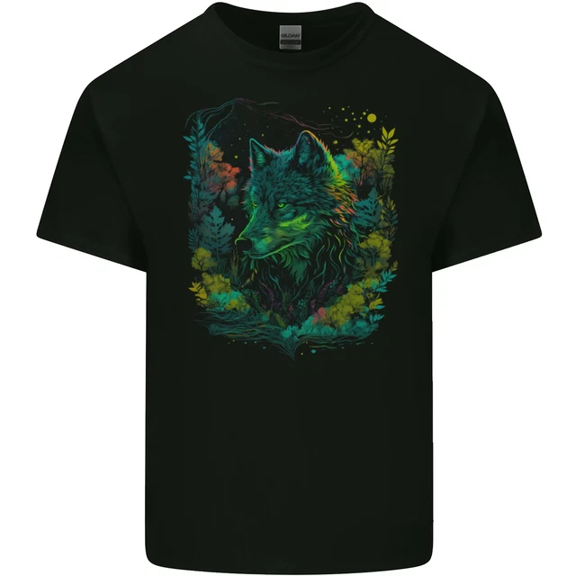A Fantasy Wolf In The Forest Mens Womens S-5XL T-Shirt - Walmart.com