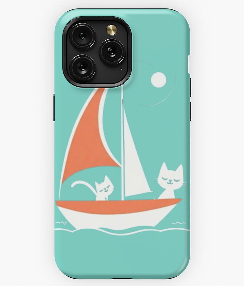 A Feline Adventure Cat Sailing G2713 Phone Case for iPhone17 16 15 14 ...
