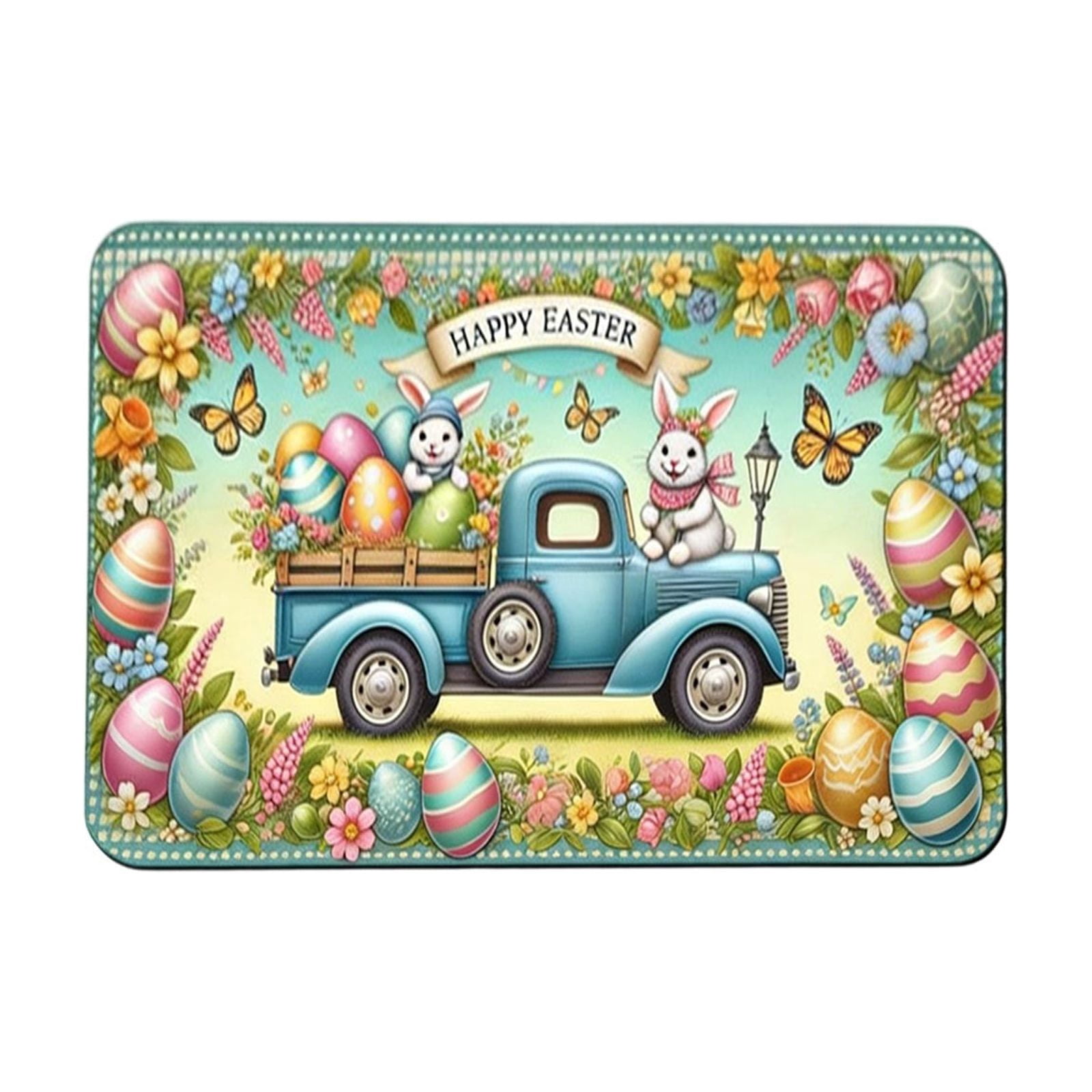 A Festive Door Mat For Easter Holiday High Grade Polyester Non Slip ...