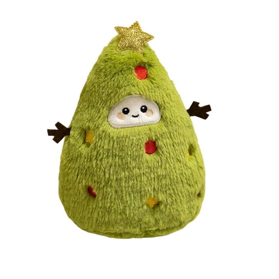 A Festive Plush Dolls With Christmas Tree And Snowman Designs For Home ...