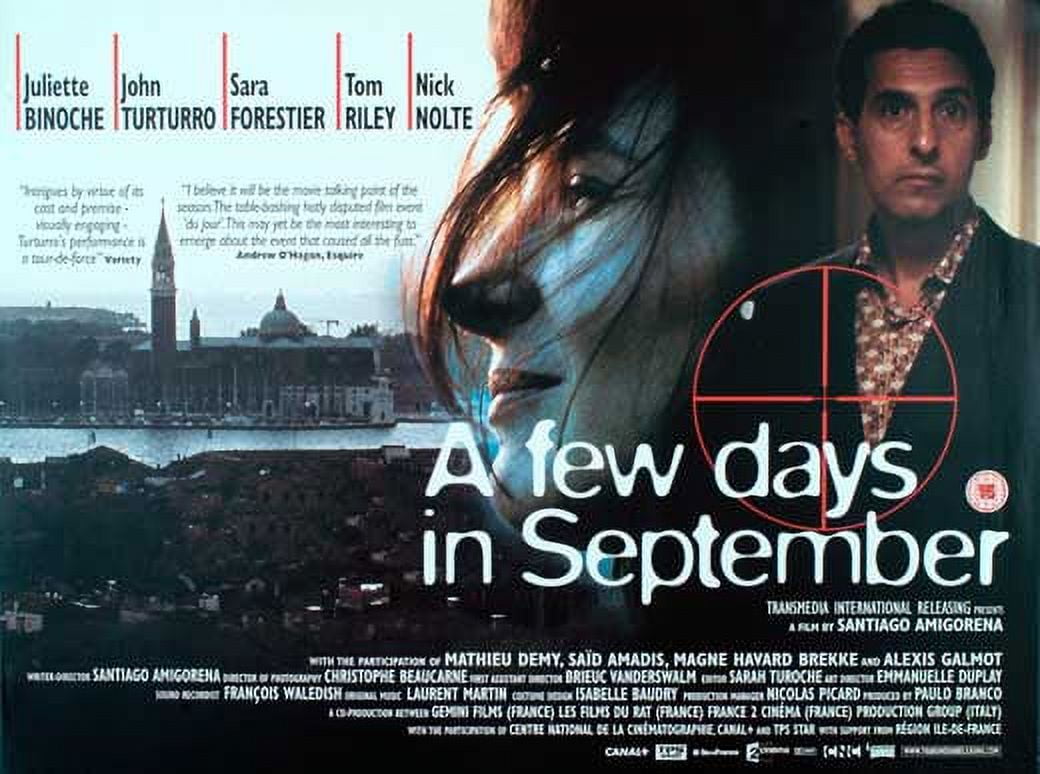 A Few Days in September - movie POSTER (UK - Style A) (30" x 40") (2006 ...