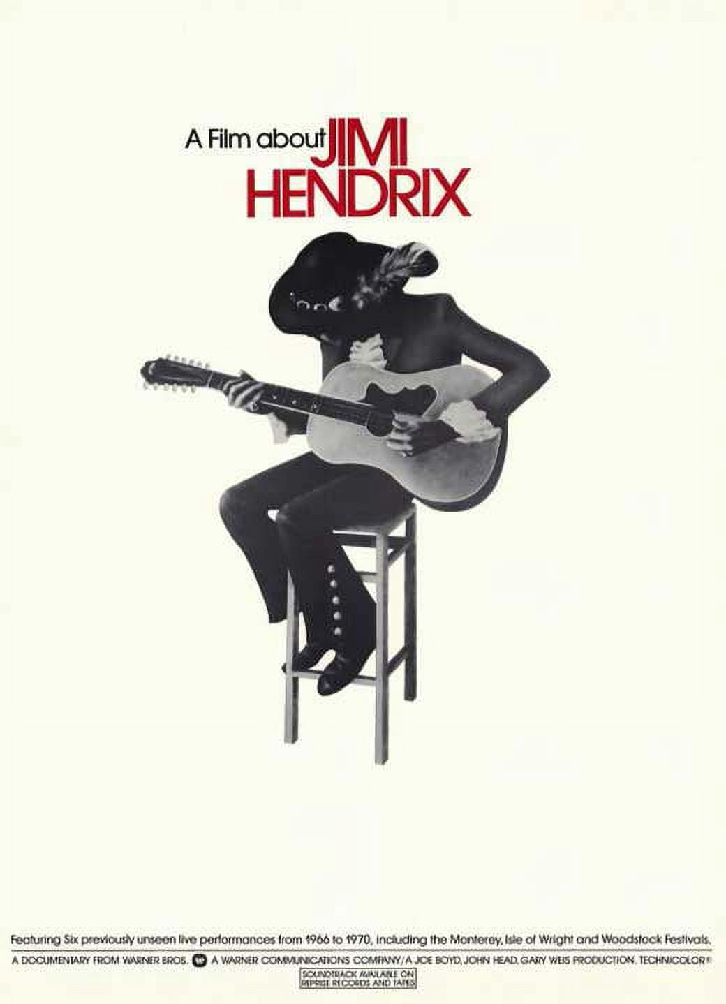 A Film About Jimi Hendrix - movie POSTER (Style A) (11" x 17 ...