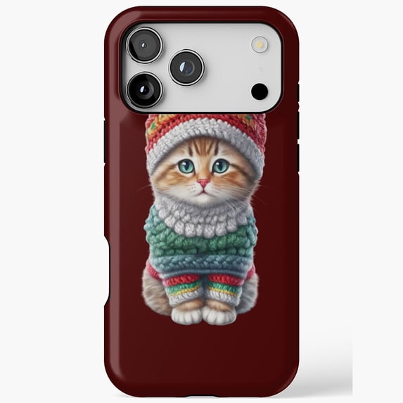 A Final Xmas Cat Protective Case for iPhone 11 12 13 14 15 16 17 Pro ...