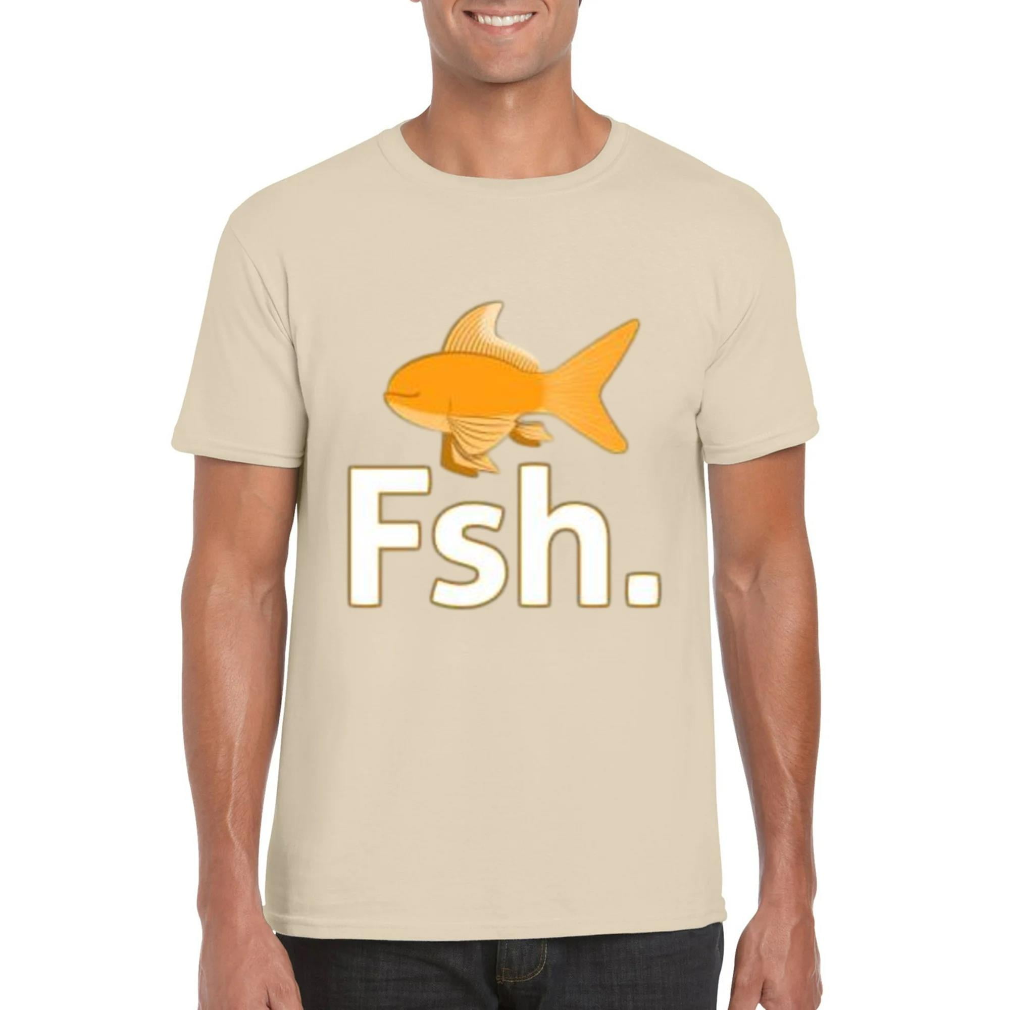 A Fish With No Eyes Funny Wordplay Joke Graphic Humor T-Shirt Design ...