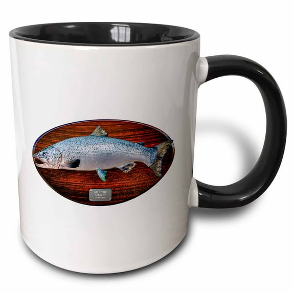 3drose, a Fishing Trophy of an Atlantic Salmon Mounted on a Mahogany ...