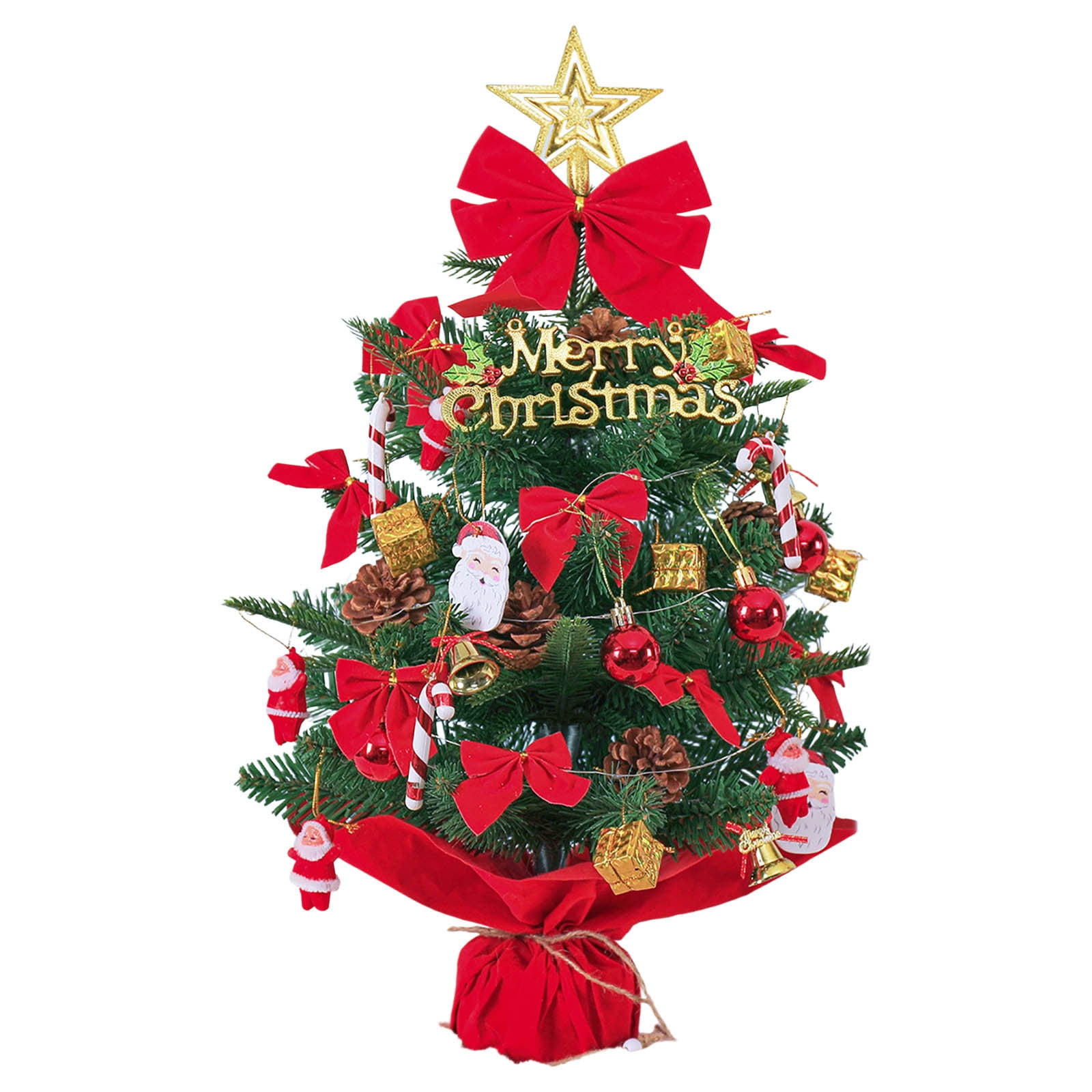 A Flame Retardant Artificial Christmas Tree 18 Inches Tall With ...